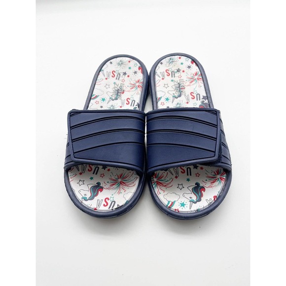 Wave Zone | Shoes | Wave Zone Partriotic Unicorn Slide On Sandals 4th ...